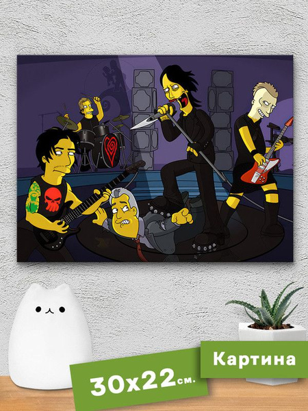 Картина интерьерная на холсте - Marilyn Manson Simpsons - Симпсоны ...