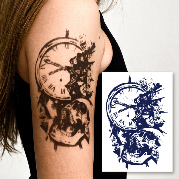 Tattoo'шки Временные тату БЕЗ ПЛЕНКИ (темнеют через 24 часа) 11*18см ...