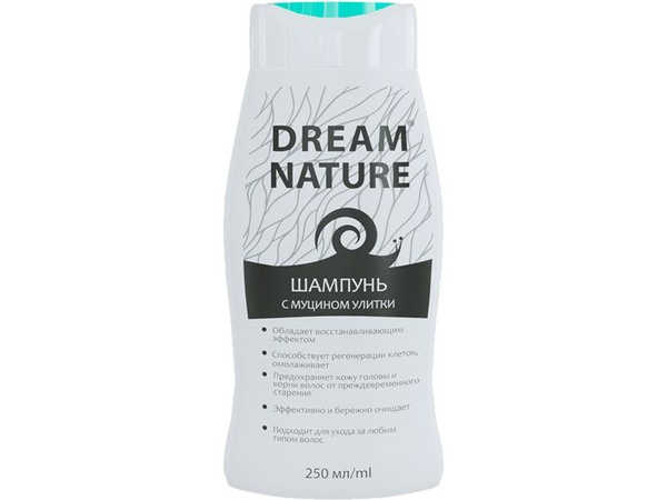Шампунь для волос Dream Nature Муцин улитки - купить с доставкой по ...