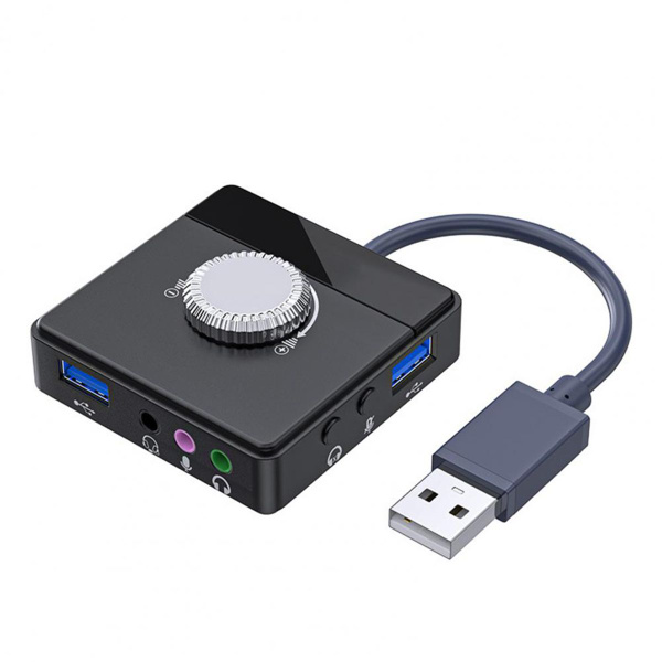 Внешняя звуковая карта Usb с разъемом 3 5 мм или адаптером Ereo O