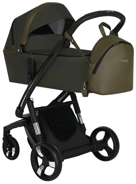 IBEBE Коляска 2 в1I-Stop короб+прогулка Night Green/Black(2 места), IS ...