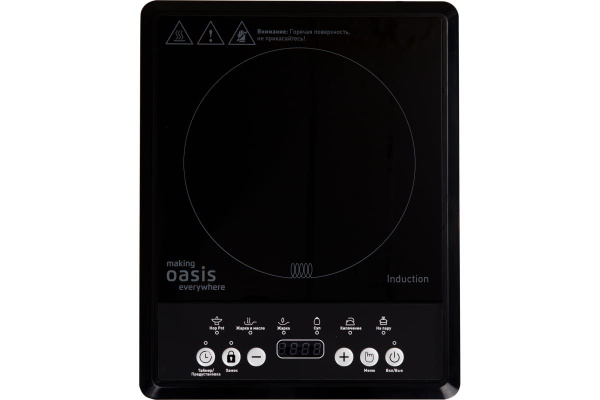Настольная индукционная плита making Oasis everywhere РI-B12SK, 2000Вт, черный, вес 1.85 кг ...