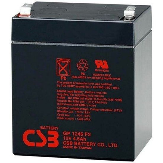 Батарея для ИБП Резервный (Back UPS) CSB GP1245 F2 CSB, 12 В·А купить ...