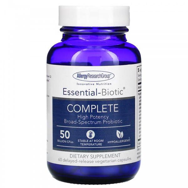 Allergy Research Group, Essential-Biotic Complete, 50 млрд КОЕ, 60 ...