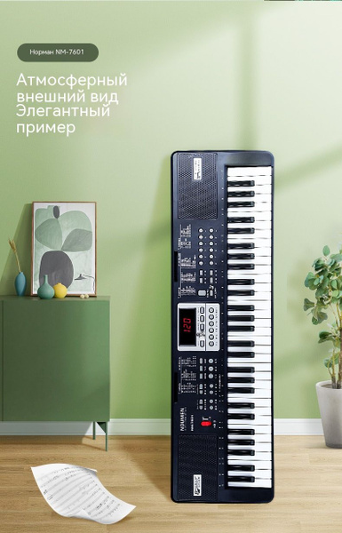 Синтезатор,Цифровое пианино,A,черный - купить с доставкой по выгодным ...