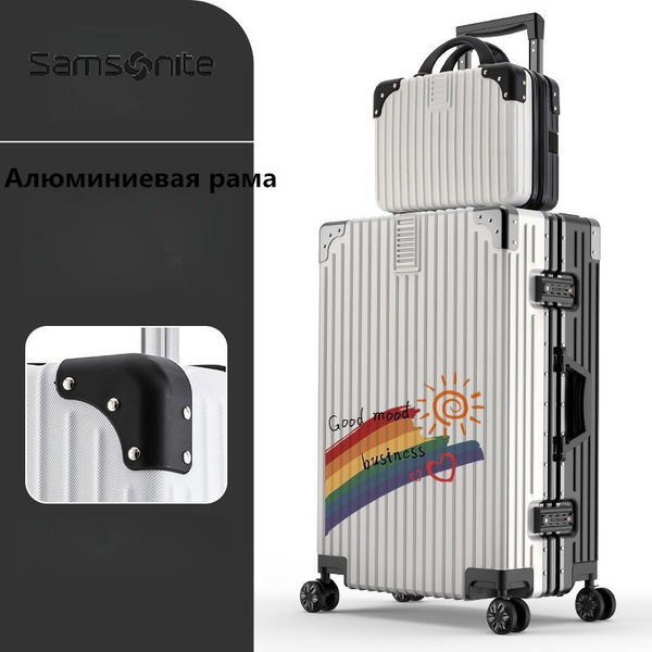 Чемодан Samsonite, Пластик, 73 см - купить с доставкой по выгодным ценам в интернет-магазине ...