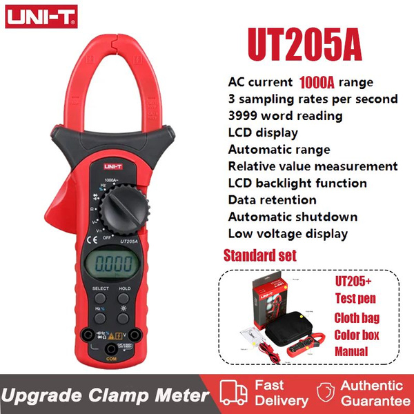 Цифровые клещевые измерители UNI T UT205A Auto Range 1000A купить по ...