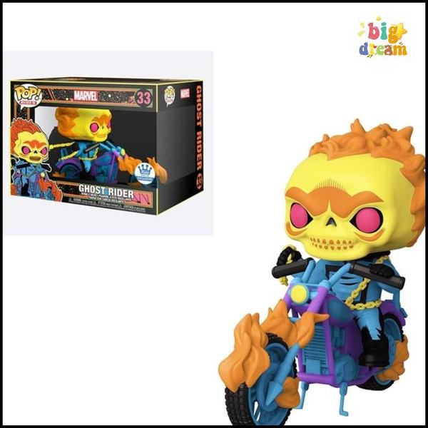 Pop Skeleton Ghost Rider Ghost Soul Chariot Мотоцикл Статуя-Big Dream ...