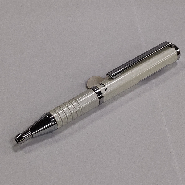СКЛАДНАЯ МЕТАЛЛИЧЕСКАЯ шариковая ручка ZEBRA "SLIDI" WHITE. - купить с ...