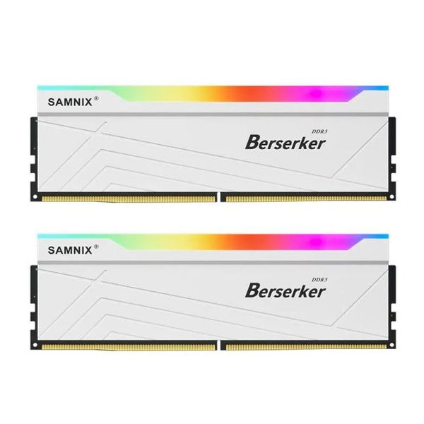 Модуль оперативной памяти SAMNIX DDR5 7200 Berserker WHITE RGB,Hynix A ...