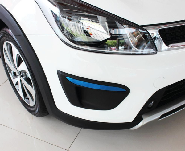 Хром молдинги передних ДХО Киа Рио Икслайн - Kia Rio Х-Line 2017-2020 ...