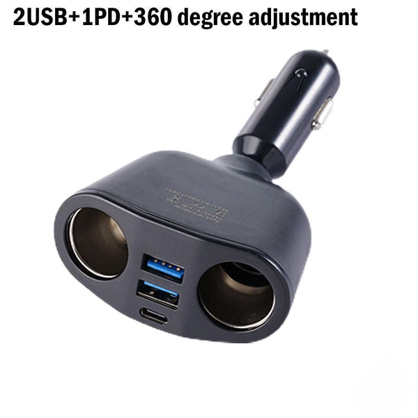 Регулировка на 360 градусов Автомобильный прикуриватель PD USB-зарядное ...