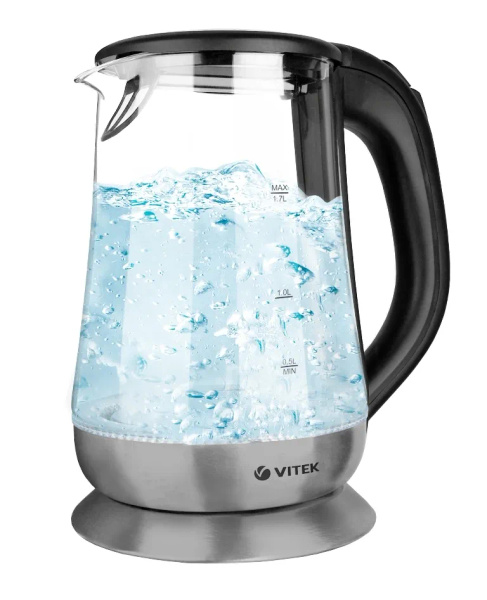 Купить электрический чайник VITEK VT-7036, Пластик/стекло по низкой цене: отзывы, фото ...