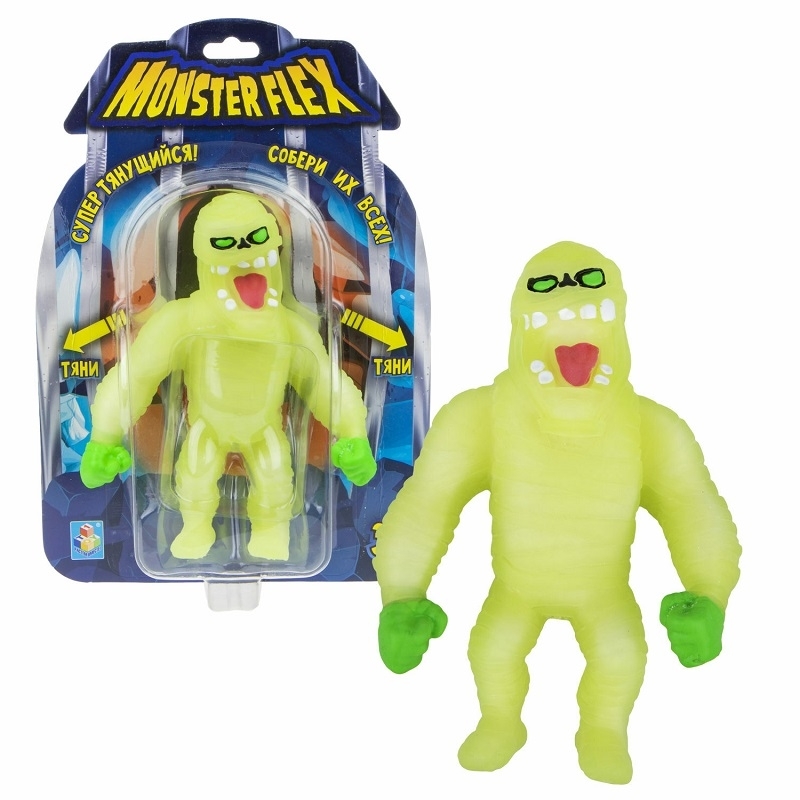 Игрушка-тянучка Монстер Флекс Мумия (светится в темноте) Monster Flex ...