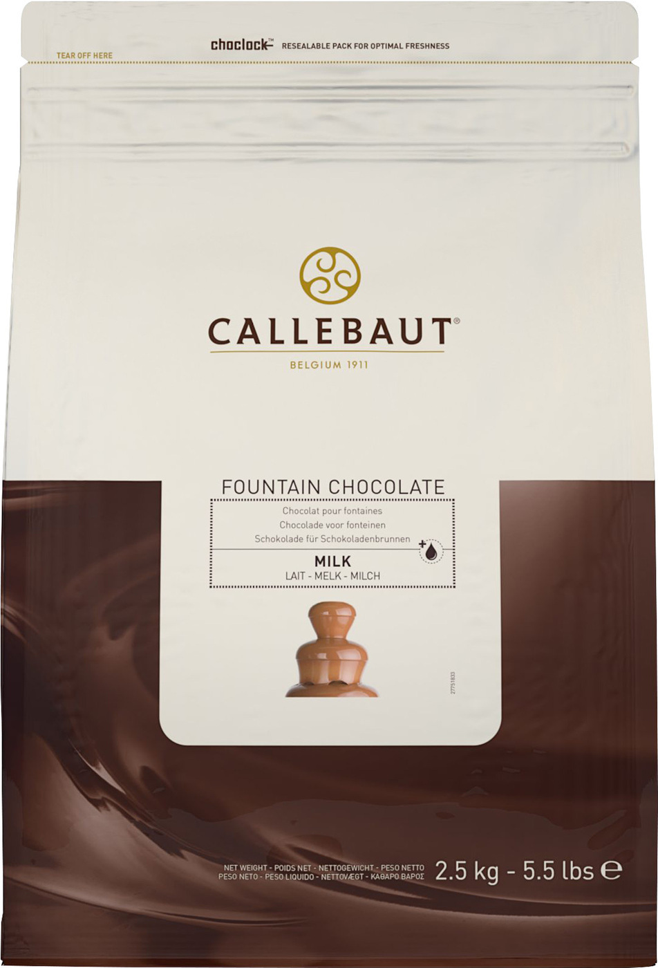 Молочный шоколад для фонтанов 2,5 кг Callebaut CHM-N823FOUNRT-U71 ...