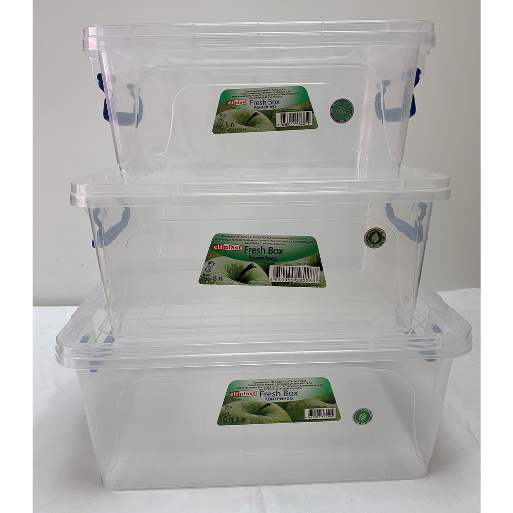 Контейнер пищевой elfplast, 410х285х175, объем 5000 мл, 8000 мл мл- купить в интернет-магазине ...