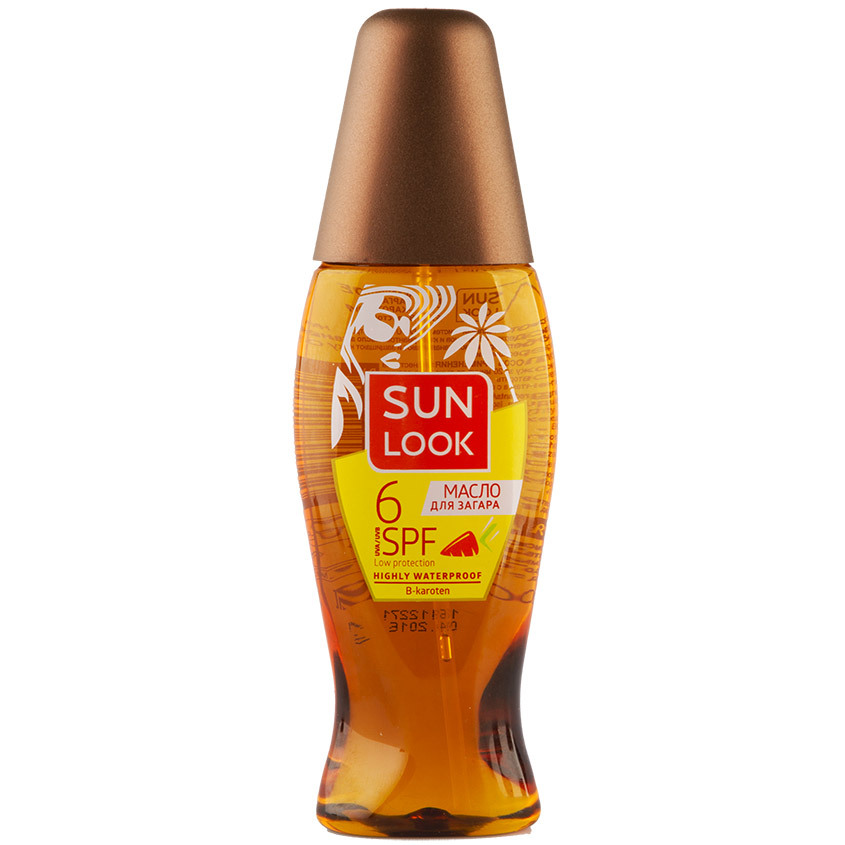 SUN LOOK Масло для загара SUN LOOK с бета-каротином SPF-6 150 мл ...