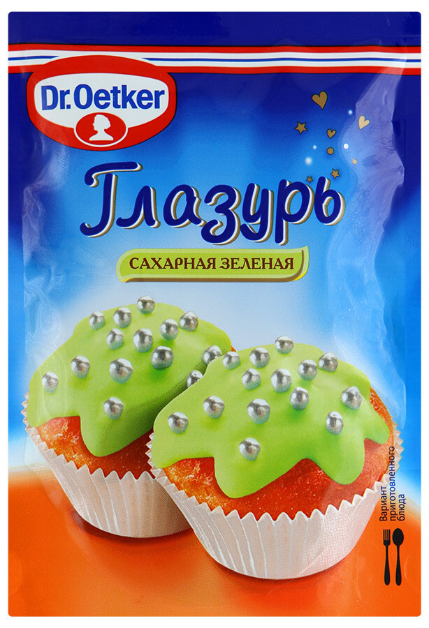 Глазурь "Dr.Oetker" сахарная зеленая, 100 г. — купить в интернет ...