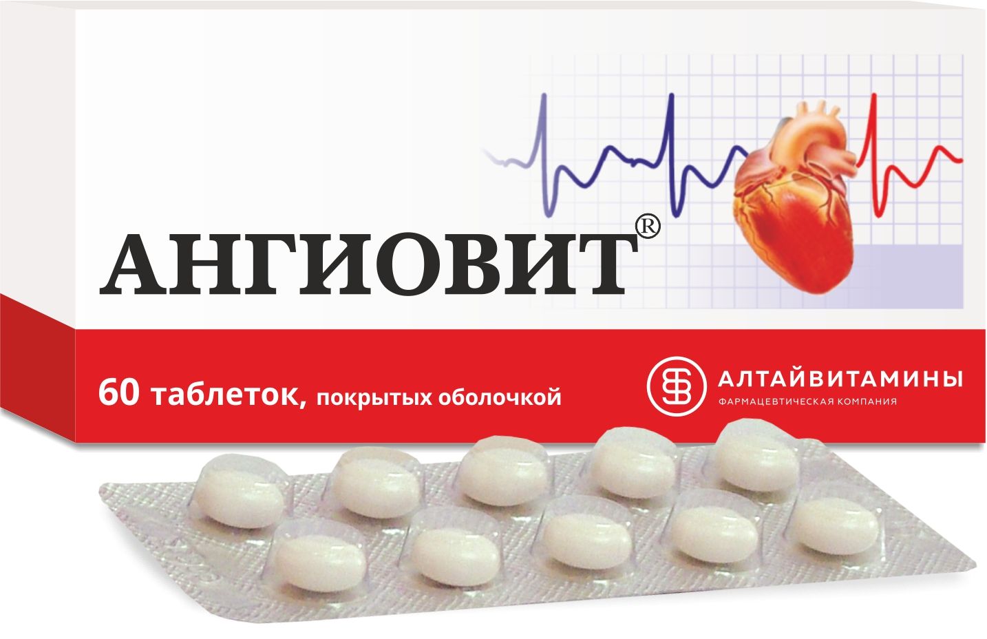 Ангиовит, таблетки покрытые пленочной оболочкой, 60 штук — купить в ...