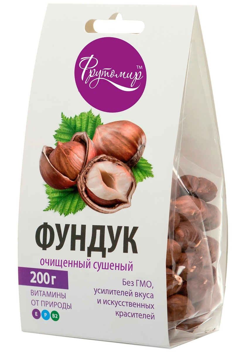 Фундук очищенный сырой 200 гр. ТМ Фрутомир — купить в интернет-магазине ...