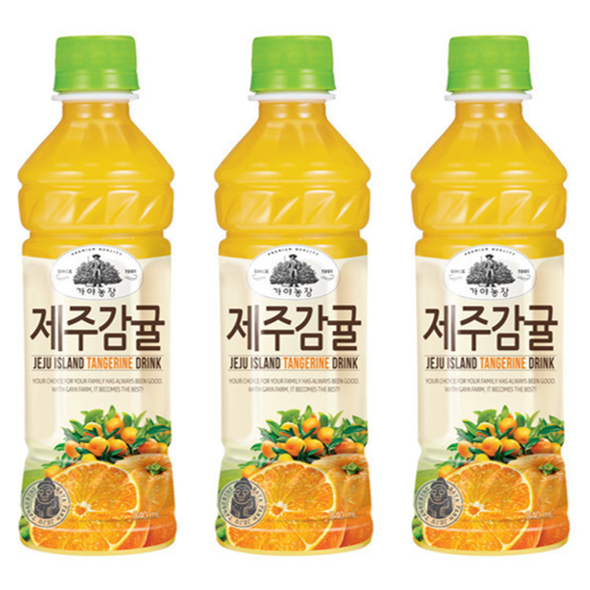 Напиток сокосодержащий мандариновый Gaya Farm, сок (3 шт. по 340мл ...