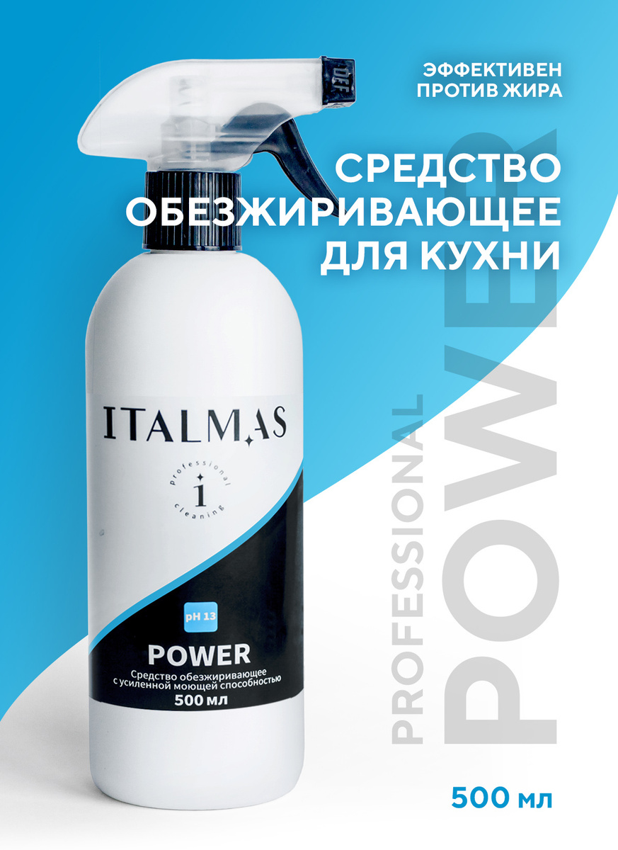 Средство против жира для кухни спрей POWER, эффективное обезжиривающее ...