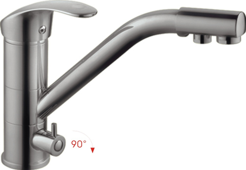 12 отзывов на Смеситель для кухни с фильтром для питьевой воды с высоким поворотным изливом ...