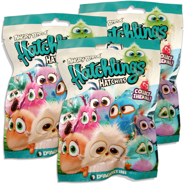 Фигурки DeAgostini Angry Birds Hatchlings Hatchies, набор из 3 игрушек ...