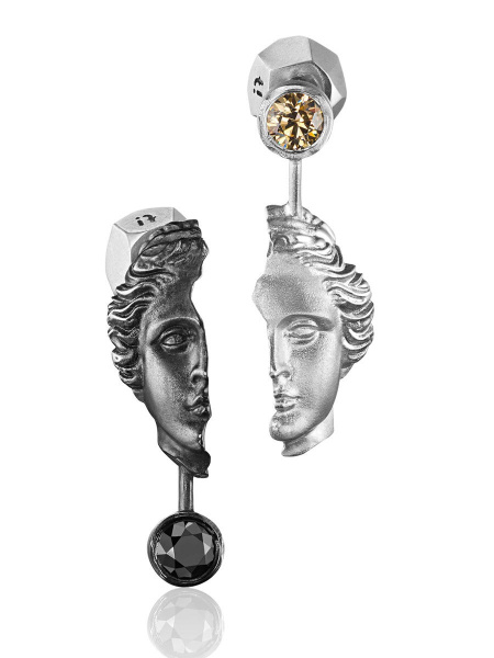 THING JEWELRY Серьги DOPPELGANGER с камнями Swarovski - купить с ...