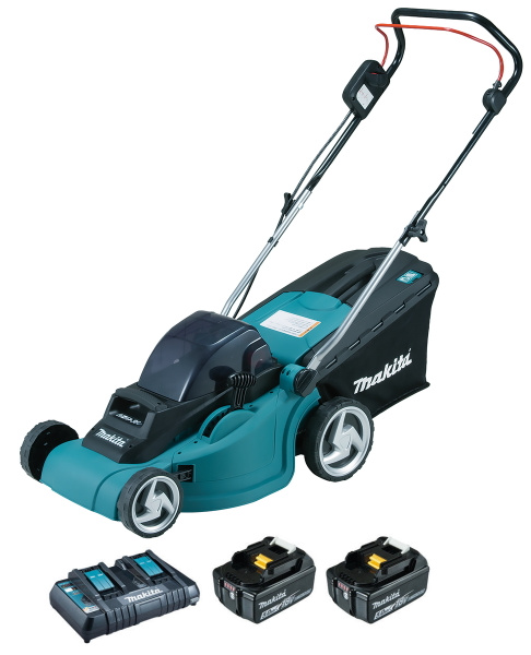 Газонокосилка аккумуляторная MAKITA DLM382PM2, - купить по выгодной ...