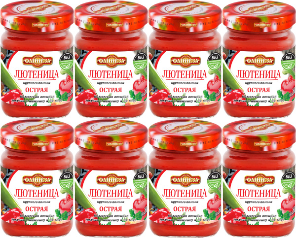 Лютеница Олинеза Острая крупного помола, набор: 8 штук - купить с ...