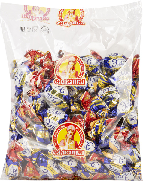 Конфеты Эли молочно шоколадные Славянка 1 кг купить с доставкой по выгодным ценам в интернет