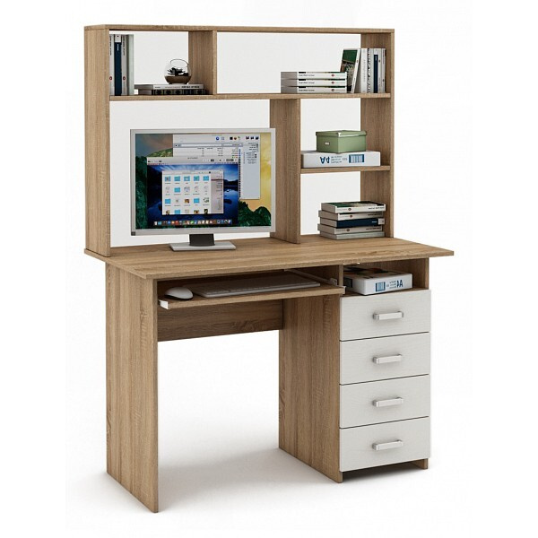 Компьютерный стол ВМФ Лайт-5К СН MAS_PSLT-5K-SN-DSB, 60х110х149 см ...