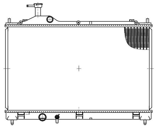 Радиатор охлаждения для а/м Outlander (12 ) LUZAR LRc 1162 - Luzar арт ...