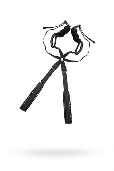 Чёрный бондажный комплект Romfun Sex Harness Bondage на сбруе купить на