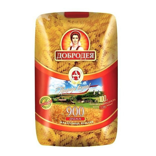 Макароны Добродея Спираль малая из твёрдых сортов пшеницы, Группа А ...