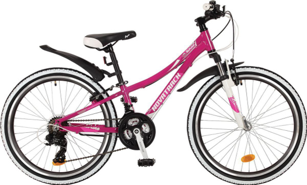 Велосипед Novatrack 24" KATRINA, алюм.рама 12" фиолетовый, 21-скор ...