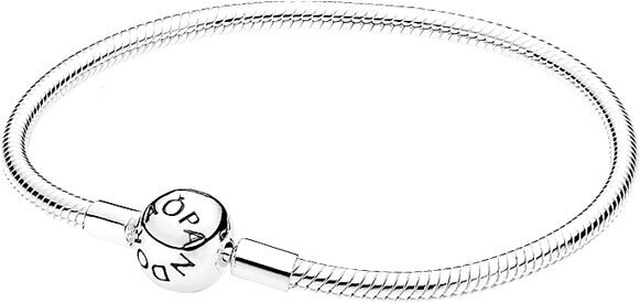 Серебряный браслет для шармов PANDORA 590728 купить на OZON по низкой ...