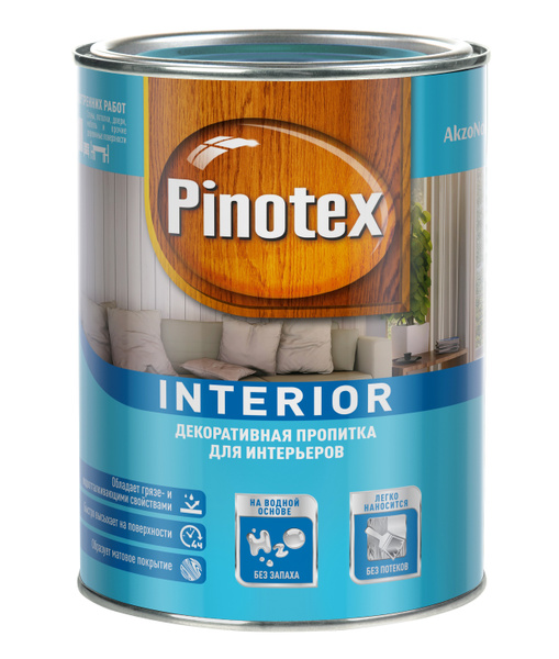 Pinotex Interior , 1л, Белый 001 - купить по доступным ценам в интернет ...