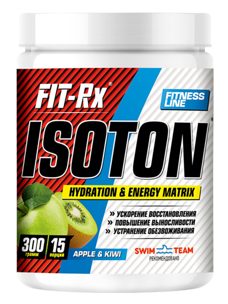Изотоник FIT-Rx ISOTON, 300 грамм, яблоко-киви купить на OZON по низкой цене (365221486)