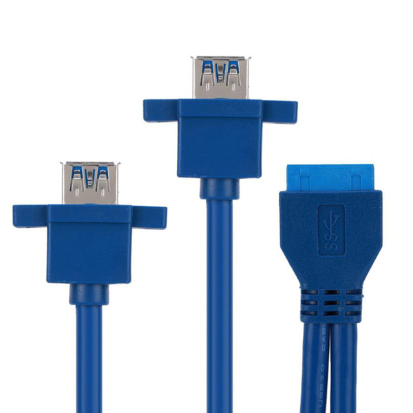 Двойной 2 портовый удлинительный кабель Usb 3 0 на передней панели тип A гнездовой купить с