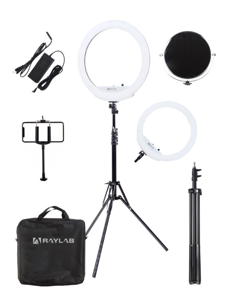 Светодиодный осветитель Raylab RL-0618 Kit кольцевой для блогера, свет для студии,видео ...