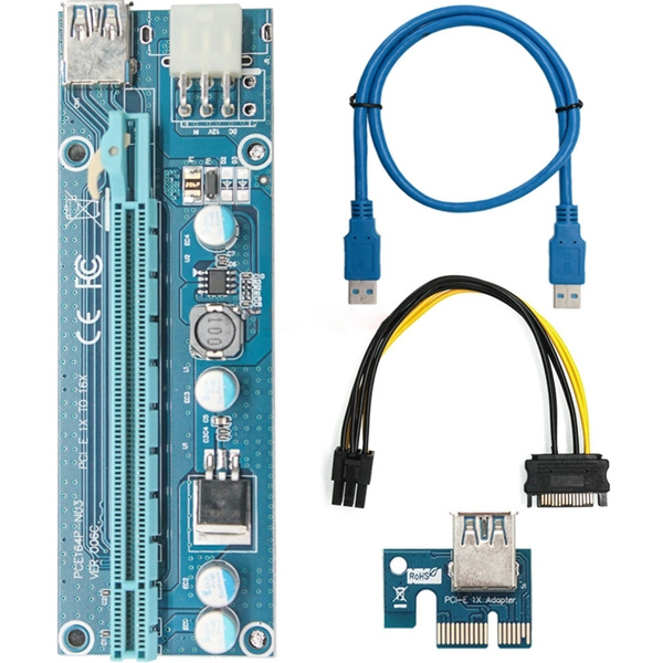 VER006C PCI-E Riser Card USB 3.0 Кабель PCI для Express PCIE 1X to 16X ...