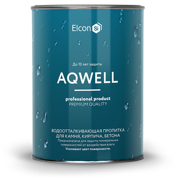 Водоотталкивающая пропитка с эффектом "мокрого камня" Elcon Aqwell 0,9 л - купить по доступным ...