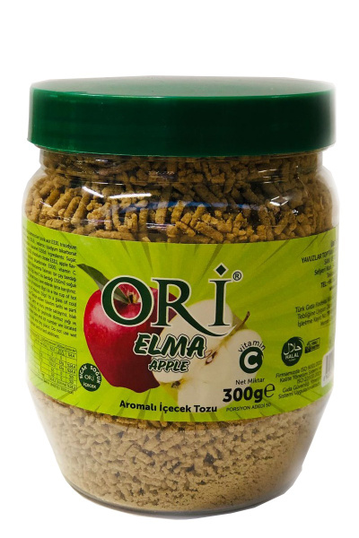 Турецкий быстрорастворимый напиток со вкусом яблока, "Ori", Elma ...