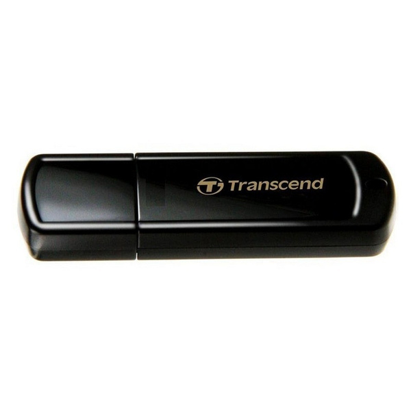 USB-флеш-накопитель Transcend JetFlash 350, 8 гб, USB 2.0, черная ...