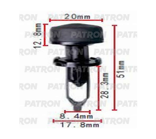 Клипса крепежная автомобильная, 1 шт. купить по выгодной цене в ...