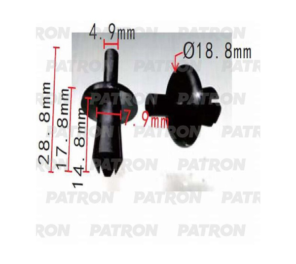 Клипса крепежная автомобильная, 1 шт. купить по выгодной цене в ...
