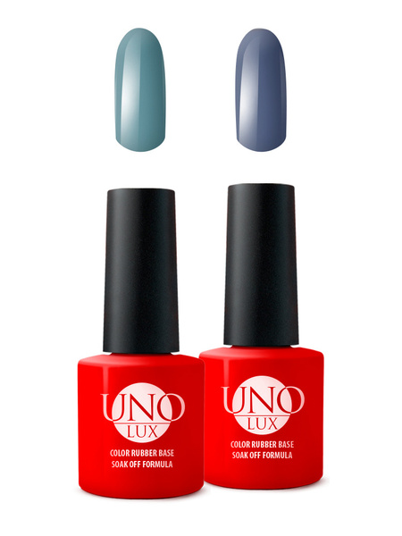 UNO LUX, Набор Color rubber base №BRC2630 / камуфлирующая база для ...