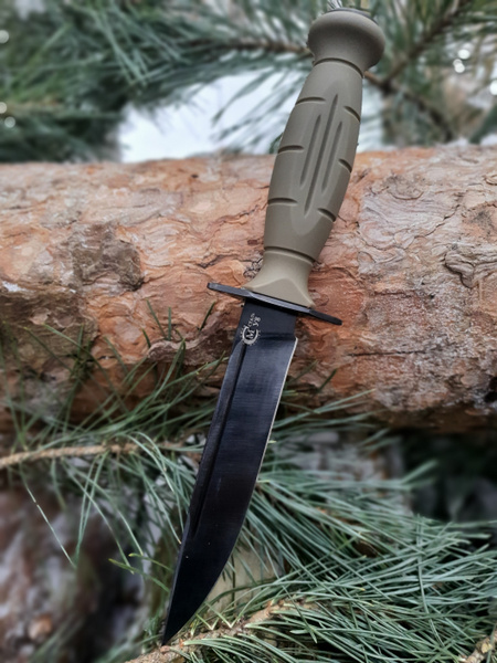 Мастерская Семина Нож туристический Туристический нож "НКВД" Сталь У8, рукоять Elastron, длина ...